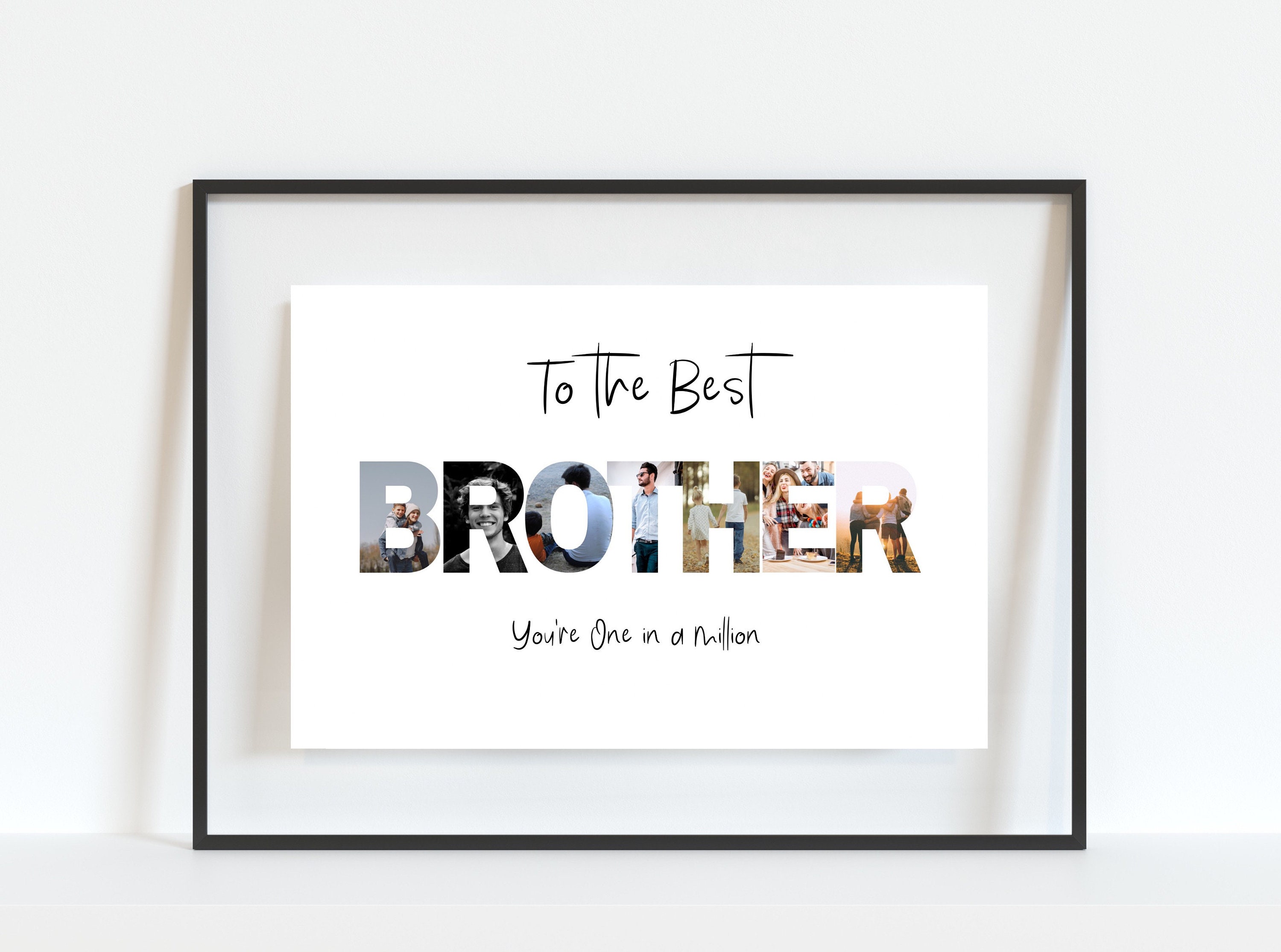 Brother Photo Print Personalised Photo Print Brother | Etsy