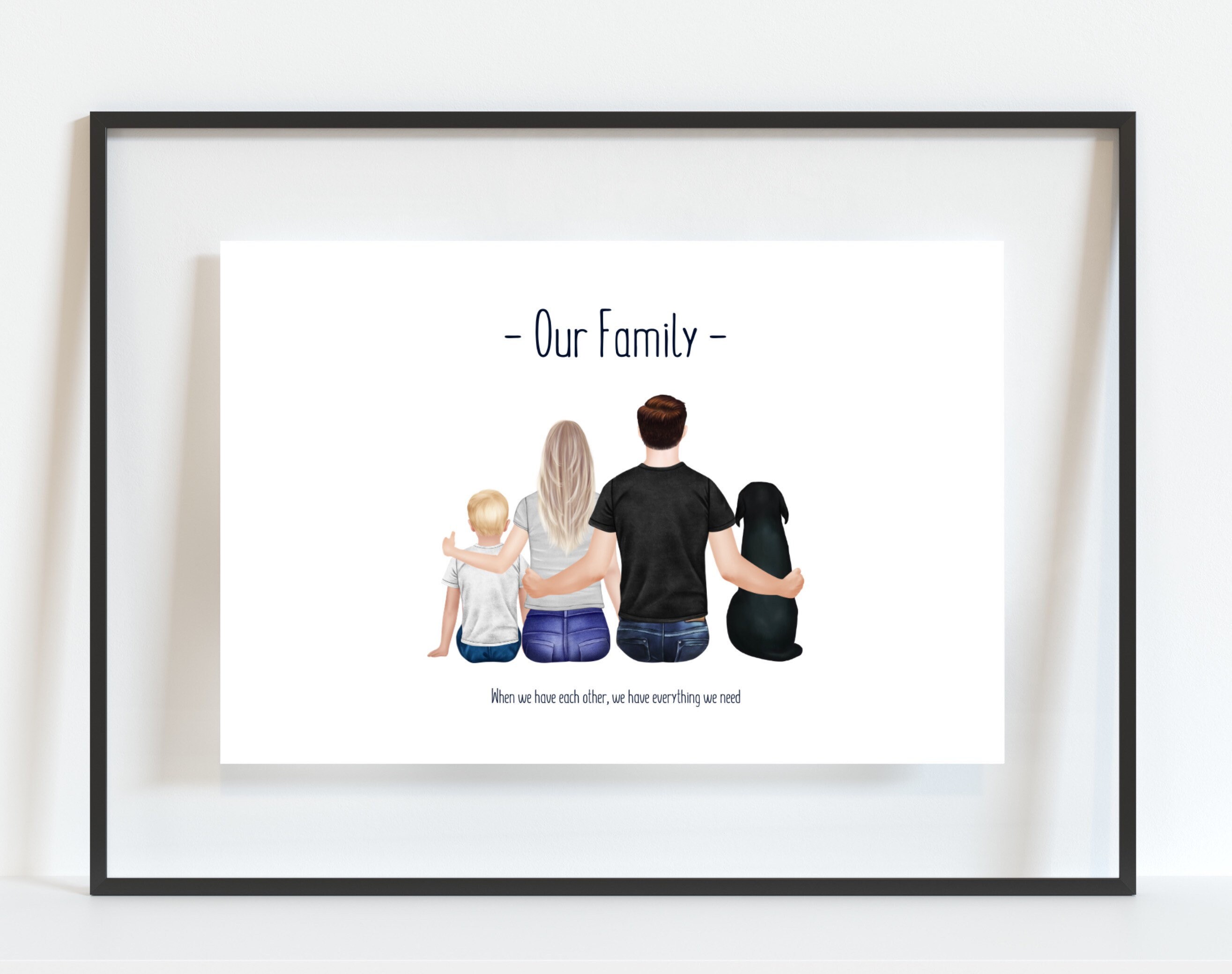 Personalised Family Print Christmas Gift Family Present - Etsy UK