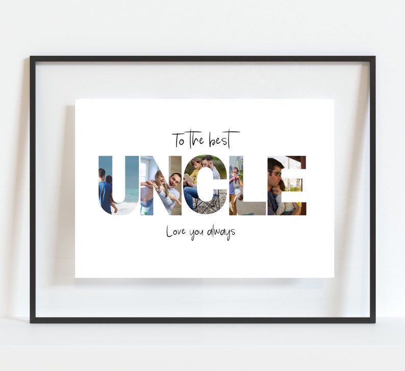 Personalised Photo Print Uncle Photo Print Gift for Uncle - Etsy