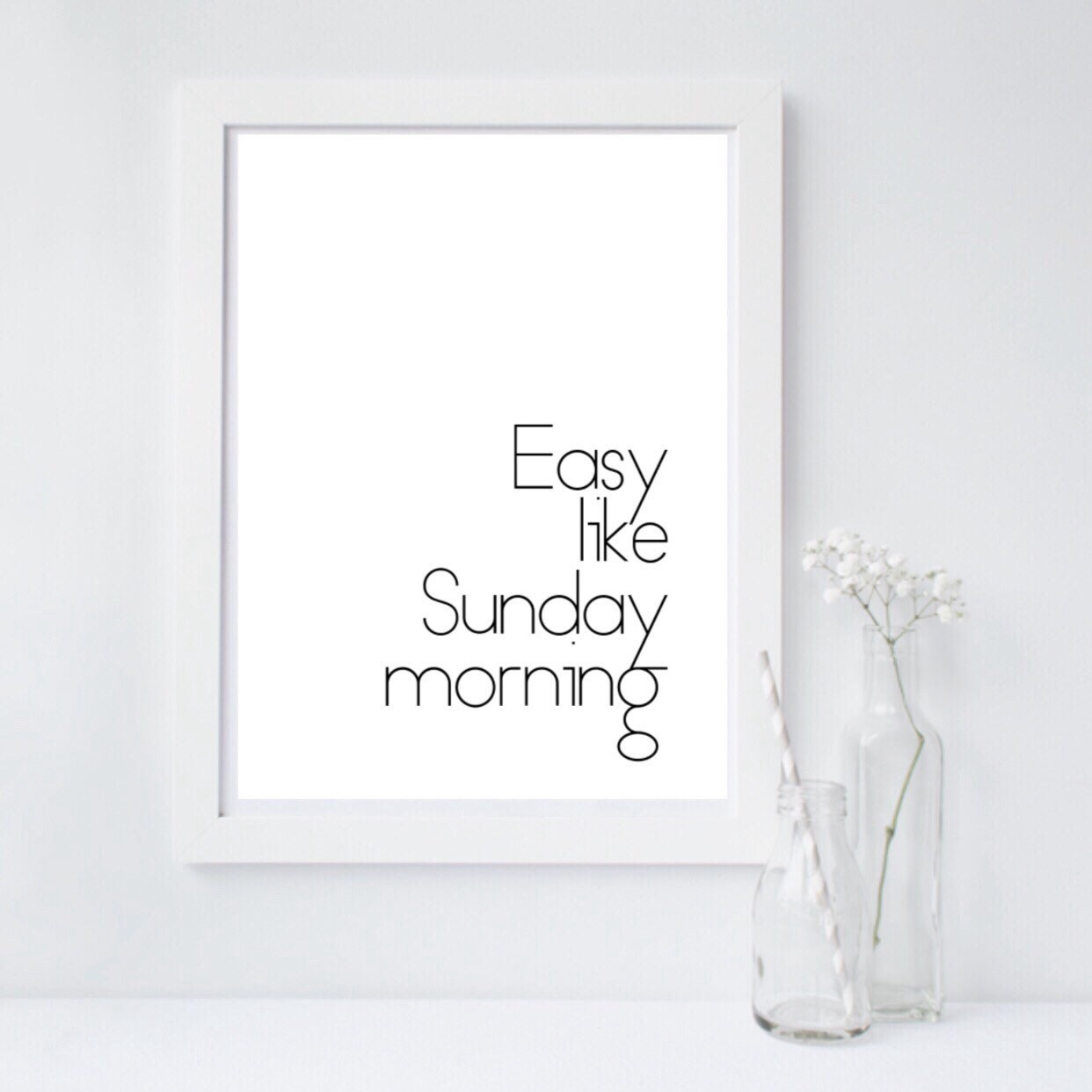 Easy Like Sunday Morning Print Wall Art Print Wall Art | Etsy