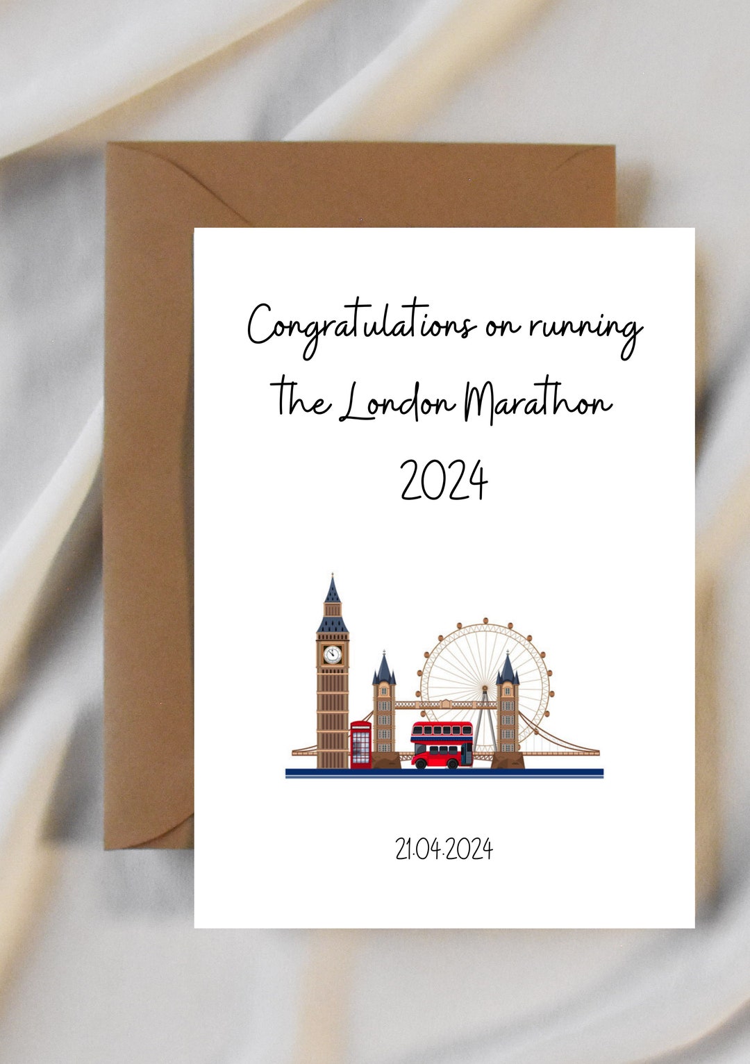 Congratulations London Marathon Card London Marathon 21st April 2024 ...