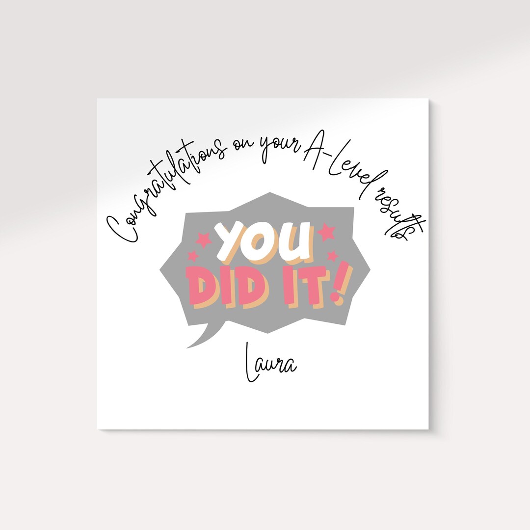 Congratulations on Your Exam Result Card, Congrats You've Passed ...