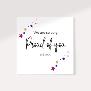 Proud of You Card, GCSE Card, GCSE Results, Well Done Card ...