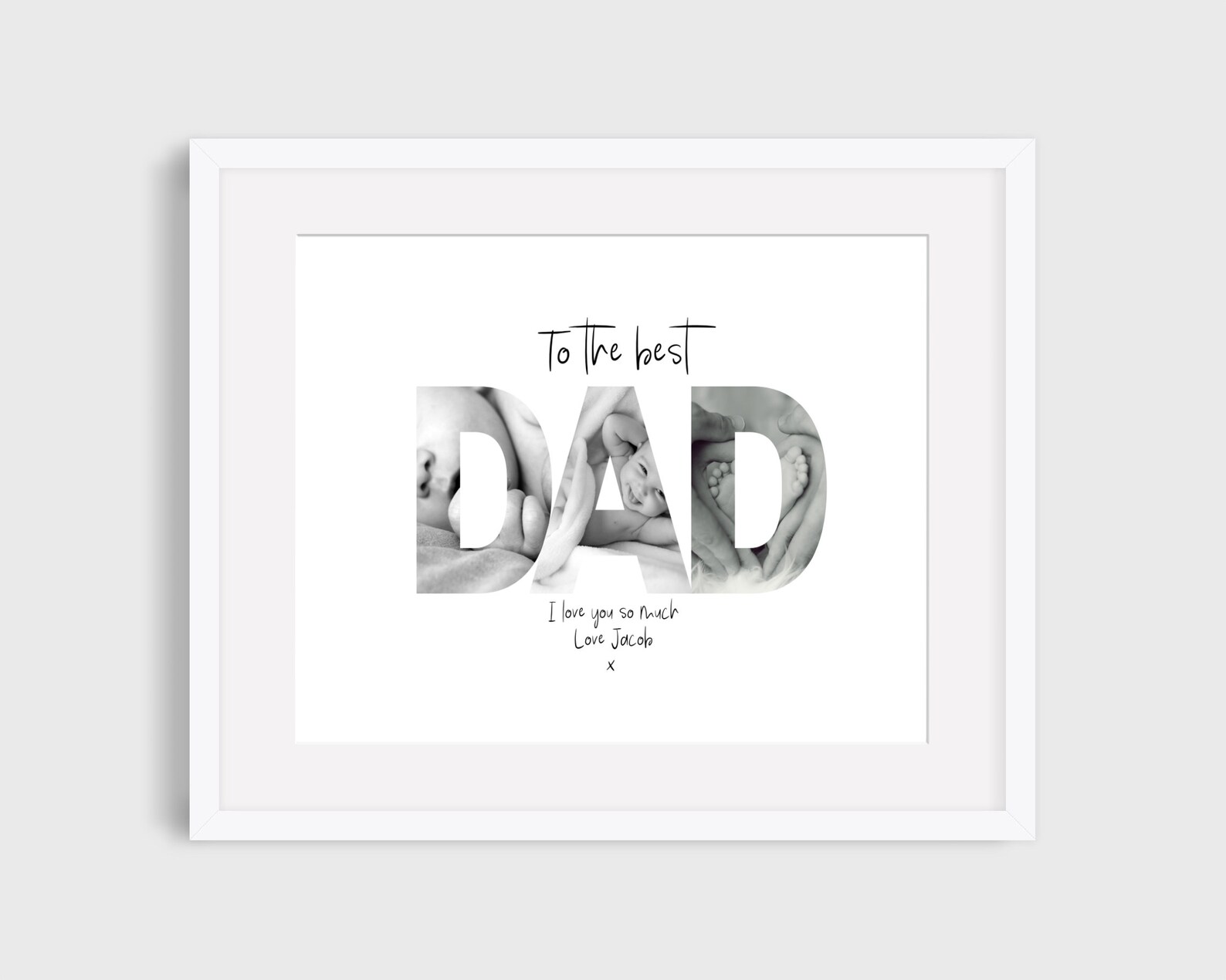 Bespoke Personalised Daddy Collage Print Daddy Photo Print - Etsy
