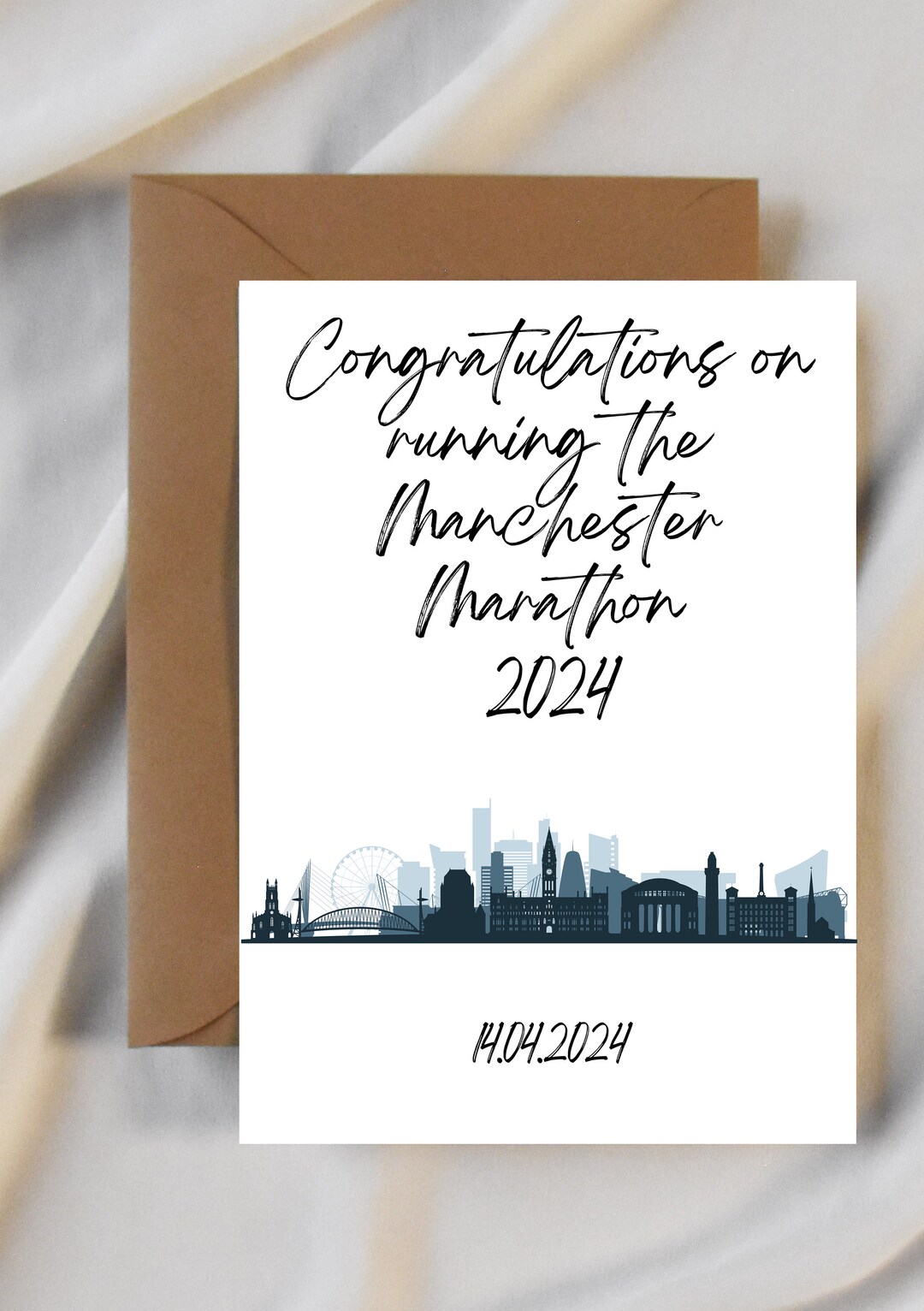 Congratulations Manchester Marathon Card Manchester Marathon 14th April ...