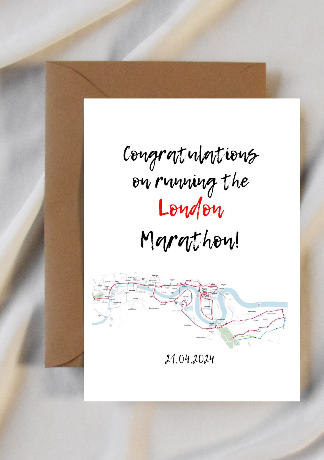 Congratulations London Marathon Card London Marathon 21st April 2024 ...