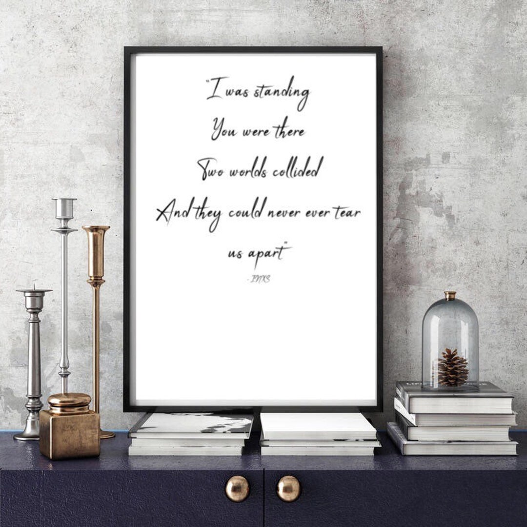 INXS Song Lyrics Print , Interior Design Print, INXS Print, Song Lyrics ...