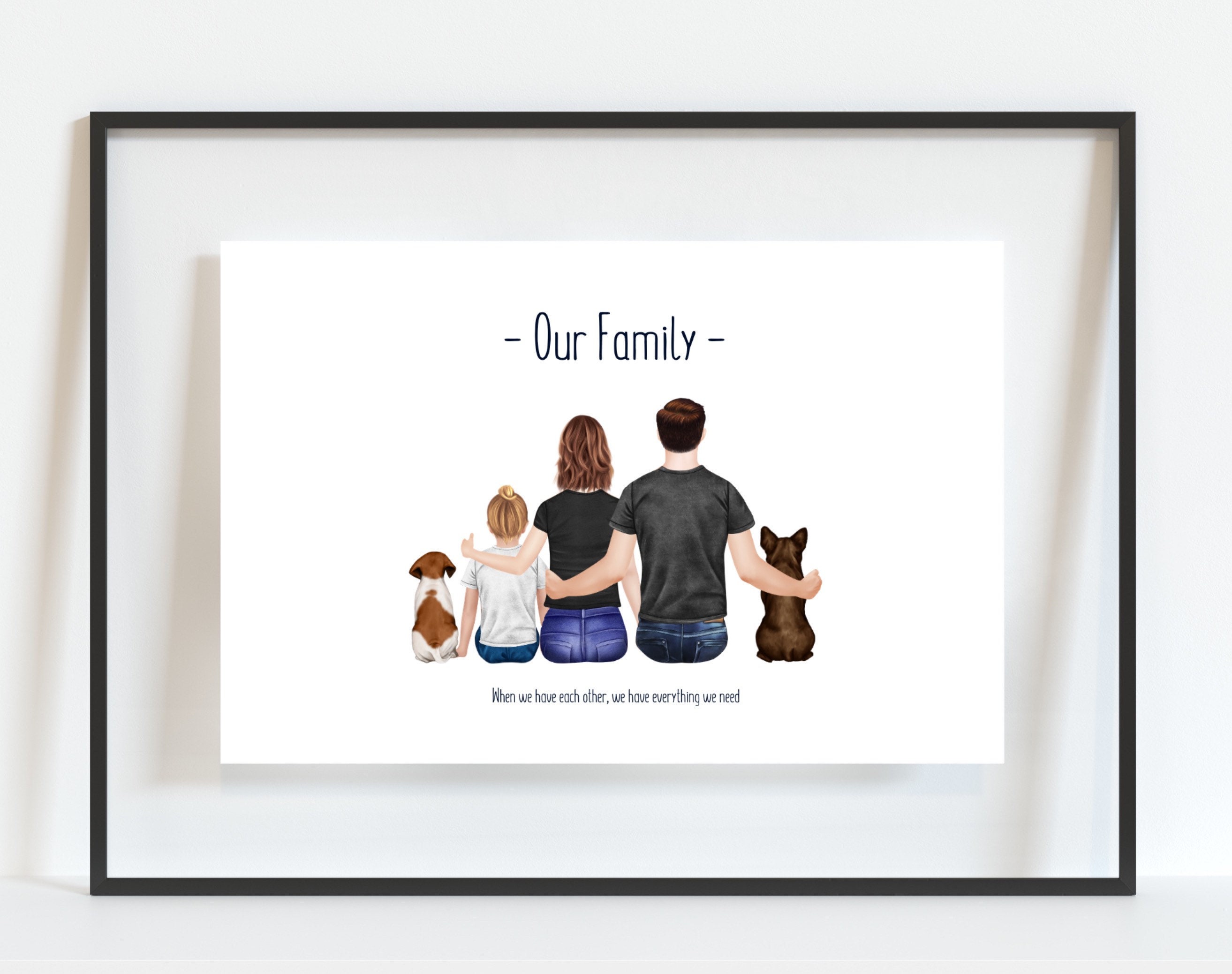 Personalised Family Print Christmas Gift Family Present - Etsy UK