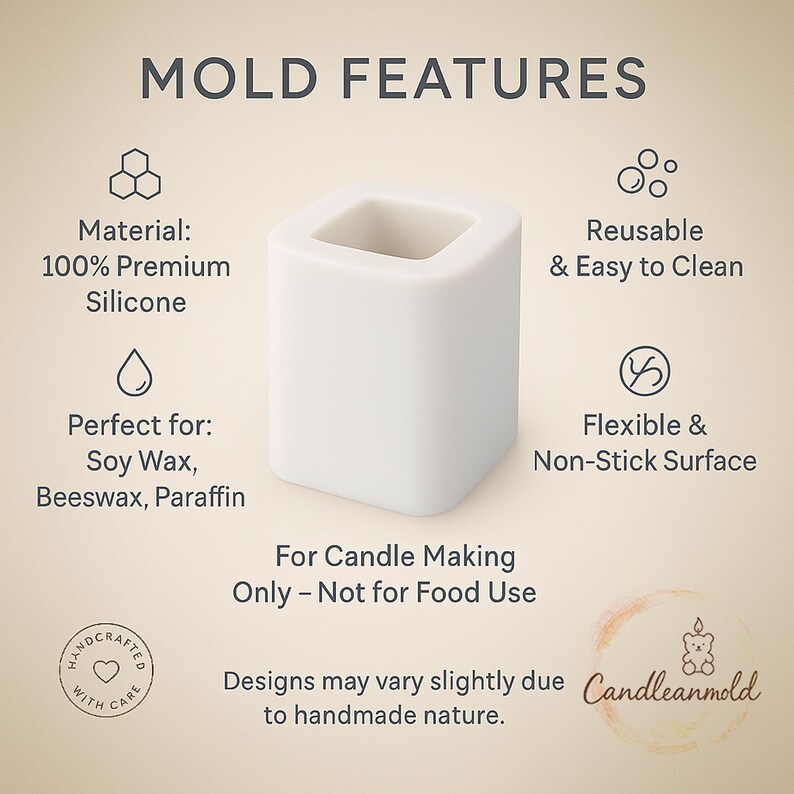 Dripping Flame Candle Mold – Silicone Mold for Soy Wax, Beeswax ...