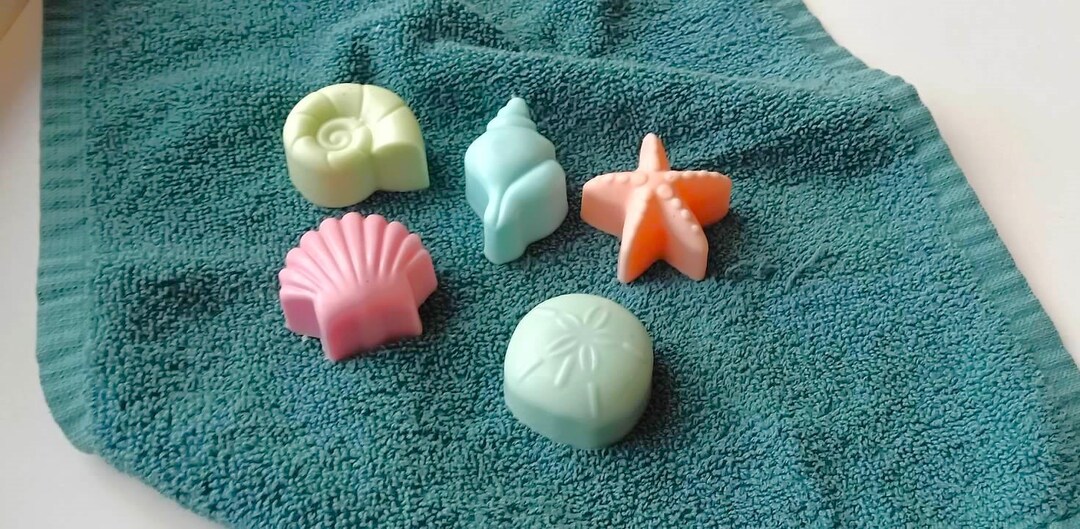 Seashell Soap Pack| Beach Soap| Starfish| Sand Dollar| Bathroom ...