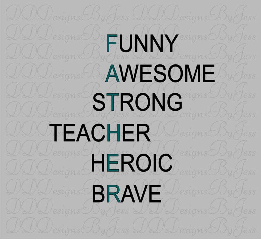 SVG, PNG, DXF, Cut Files, Digital Download, Commercial Use, Father ...