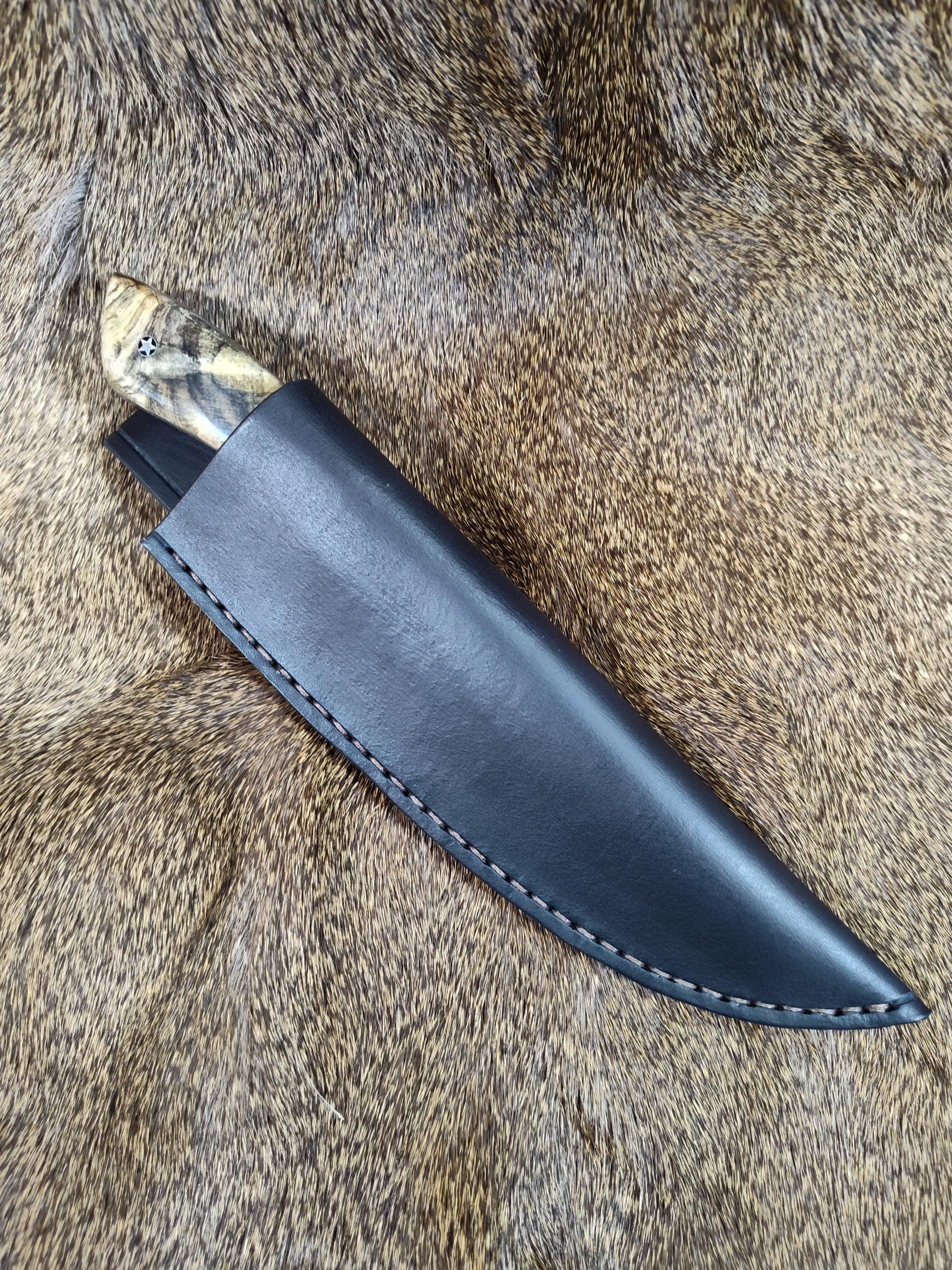 Custom Leather Knife Sheath; Vertical Knife Sheath; Right or Left ...