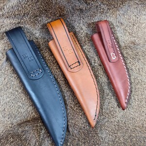 Custom Leather Knife Sheath; Vertical Knife Sheath; Right or Left ...