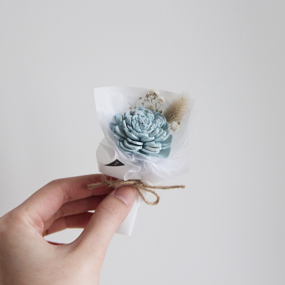 Nano Sola Flower Bouquet (sky) - Etsy