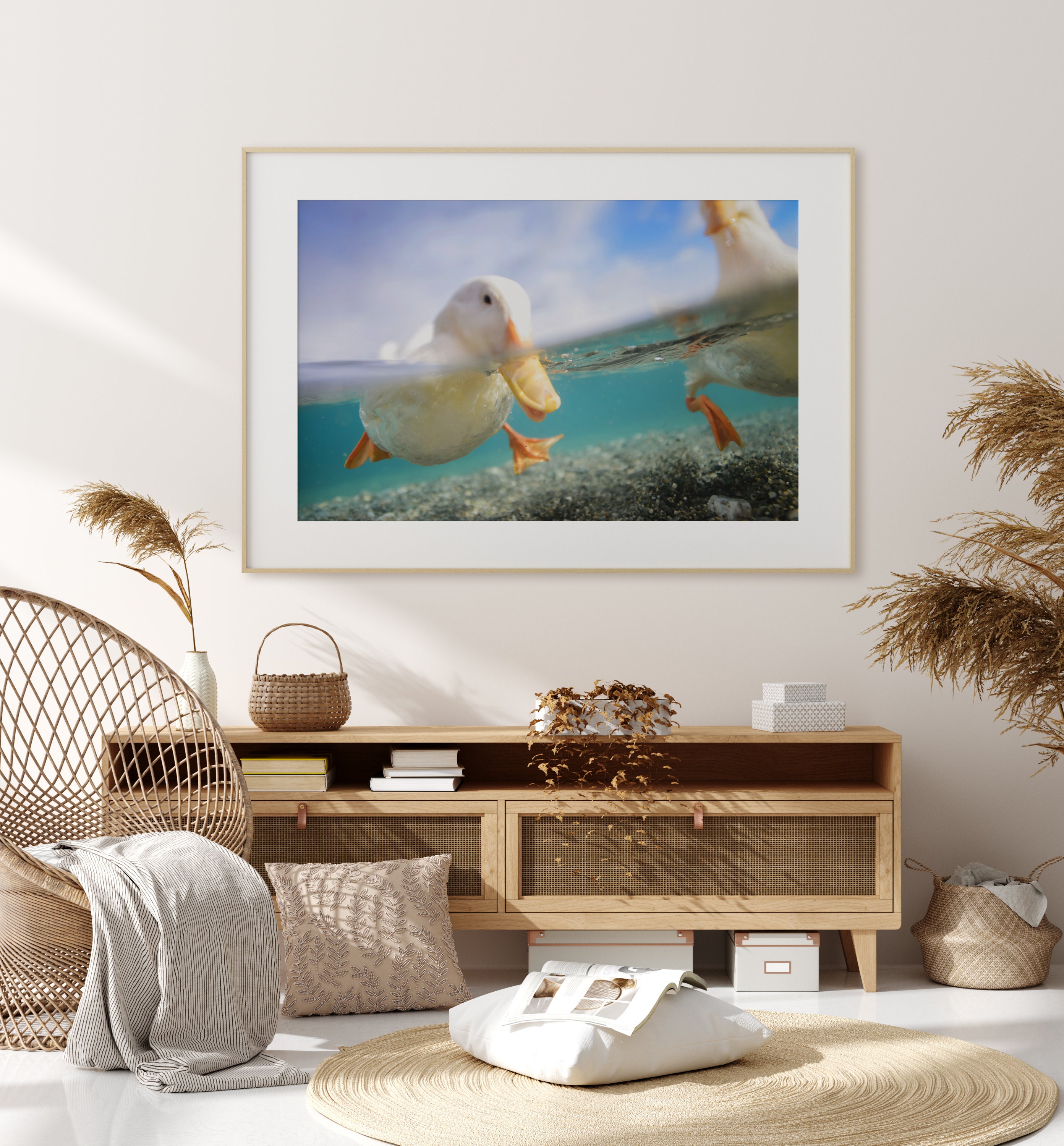 THE DUCKY, Duck Print, Cute Animal Print, Ducky, Children's Decor, Duck ...