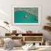 HEART REEF, Heart Print, Ocean Art, Large Wall Art, Whitsundays Print ...