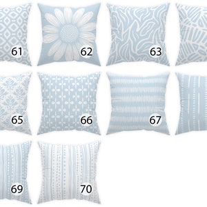 Ice Melt Light Blue Throw Pillow 14x14 16x16 18x18 20x20 24x24 26x26 ...