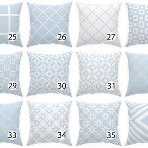 Ice Melt Light Blue Throw Pillow 14x14 16x16 18x18 20x20 24x24 26x26 ...
