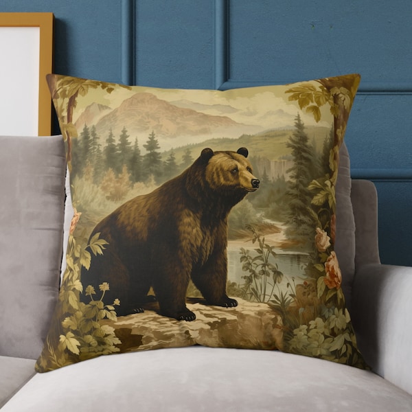 Bear Throw Pillow - Etsy