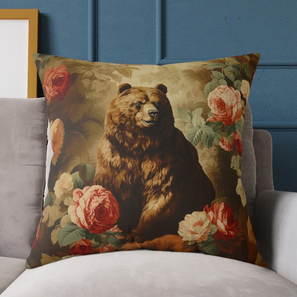Bear Throw Pillow - Etsy