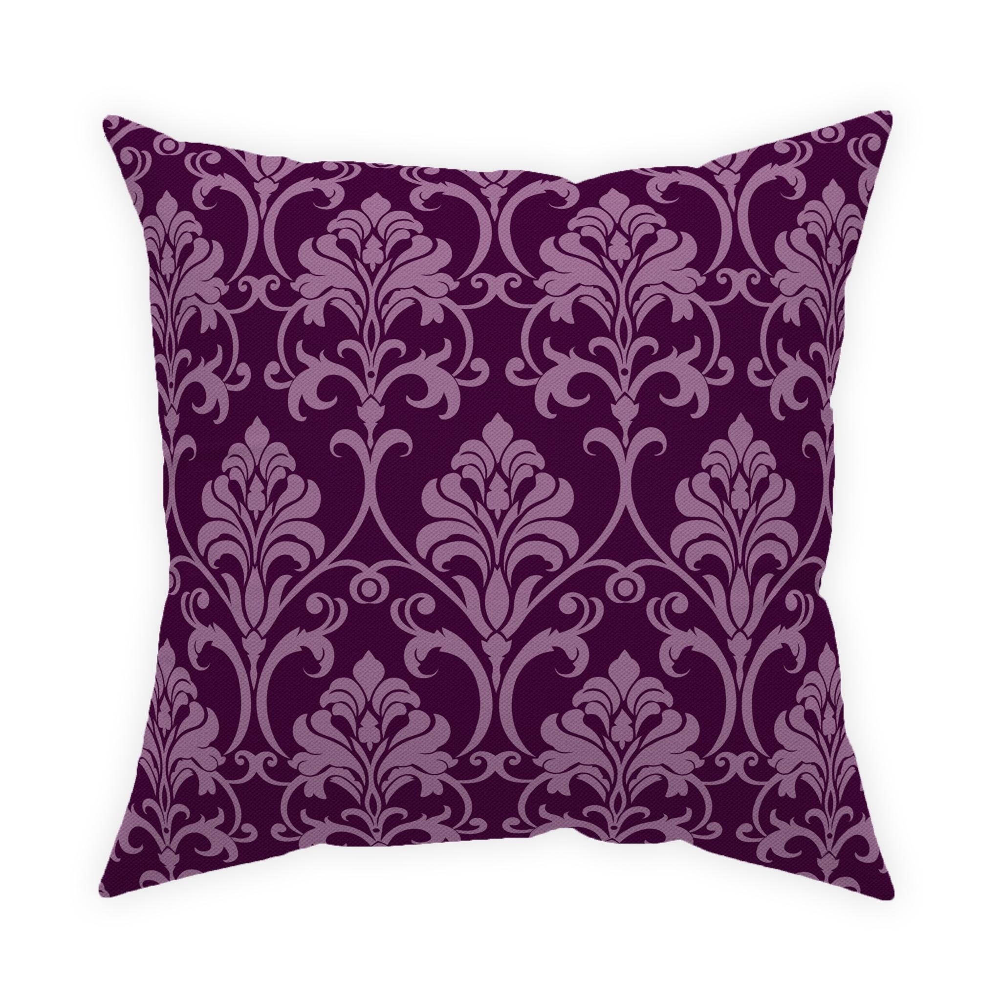 Aubergine Purple Throw Pillows - 14x14 16x16 18x18 20x20 24x24 26x26 ...