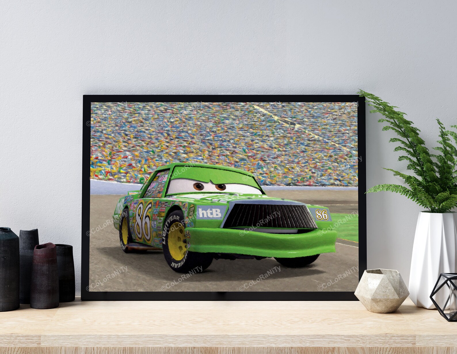 Chick hicks cars poster cars nursery decor cars gifts cars | Etsy