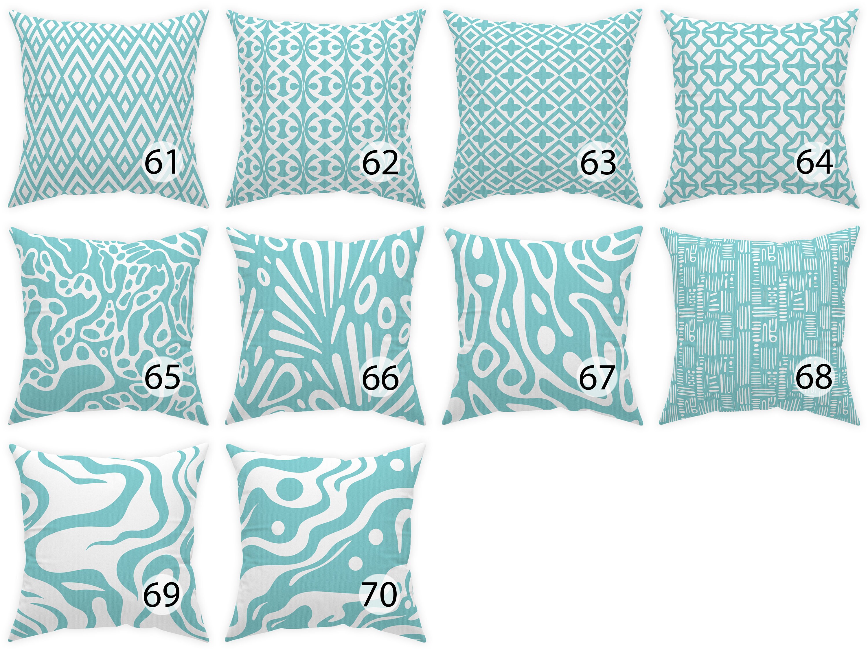 Aqua Splash Blue Throw Pillow 14x14 16x16 18x18 20x20 24x24 26x26 ...