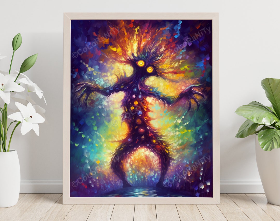 Tree Ent is Dancing Forest Spirit Print, Poster Canvas Magic Gift ...