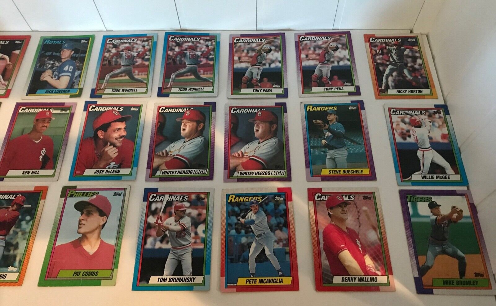 Topps 1990 Baseball Cards - Etsy