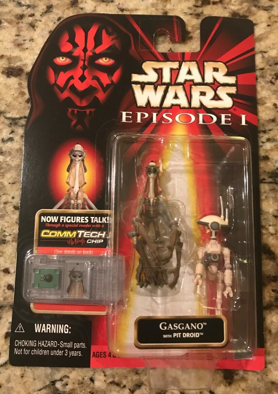 Star Wars Episode 1 Gasgano Action Figure W/ Pit Droid 1998 - Etsy