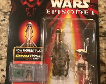 Star Wars Episode 1 Gasgano Action Figure W/ Pit Droid 1998 - Etsy