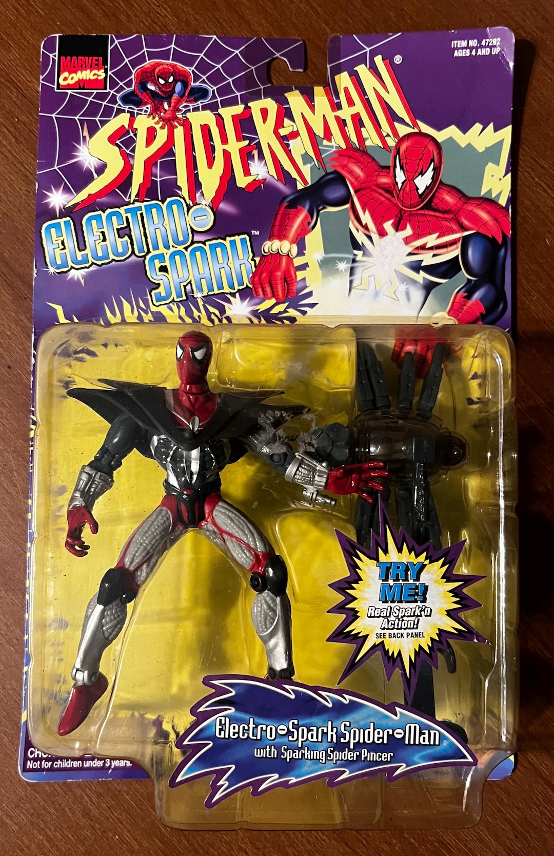 Toybiz: Electro Spark Spider-man Action Figure (1997) - Etsy