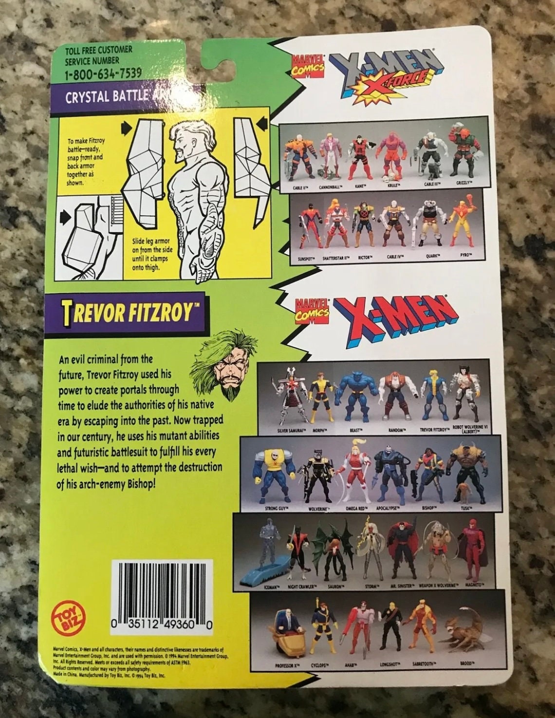 Toybiz: X-men Trevor Fitzroy Action Figure (1994) - Etsy