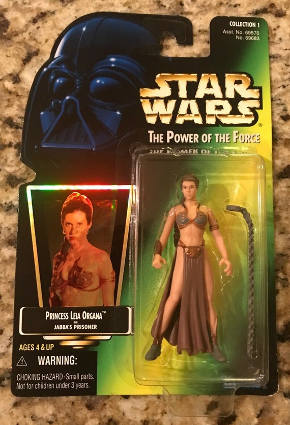 Star Wars Power of the Force Princess Leia Organa as Jabba s Prisoner Action Figure 1997