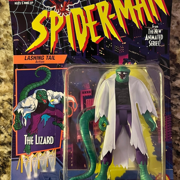 Spiderman Lizard Figure - Etsy