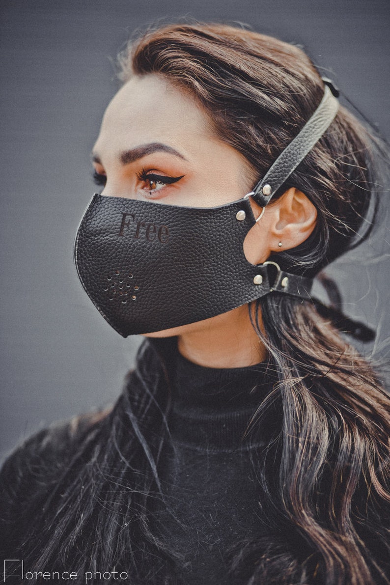Personalized Leather Face Mask Fetish Mask Motorcycle Mask | Etsy