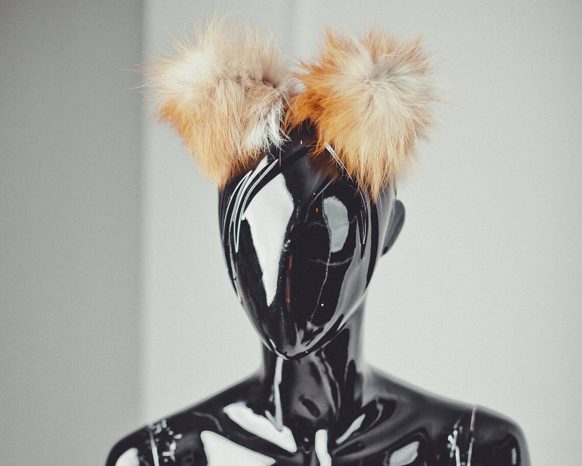 Red Fox Ears Cat Ears Headband Kitten Ears Petplay - Etsy