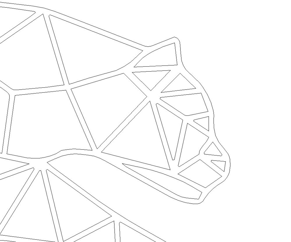 Geometric Leopard - Polygonal Vector File - Etsy