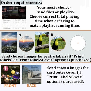 Create/make Your Own 12 Inch 30cm Black Vinyl 33 RPM Custom Vinyl LP ...