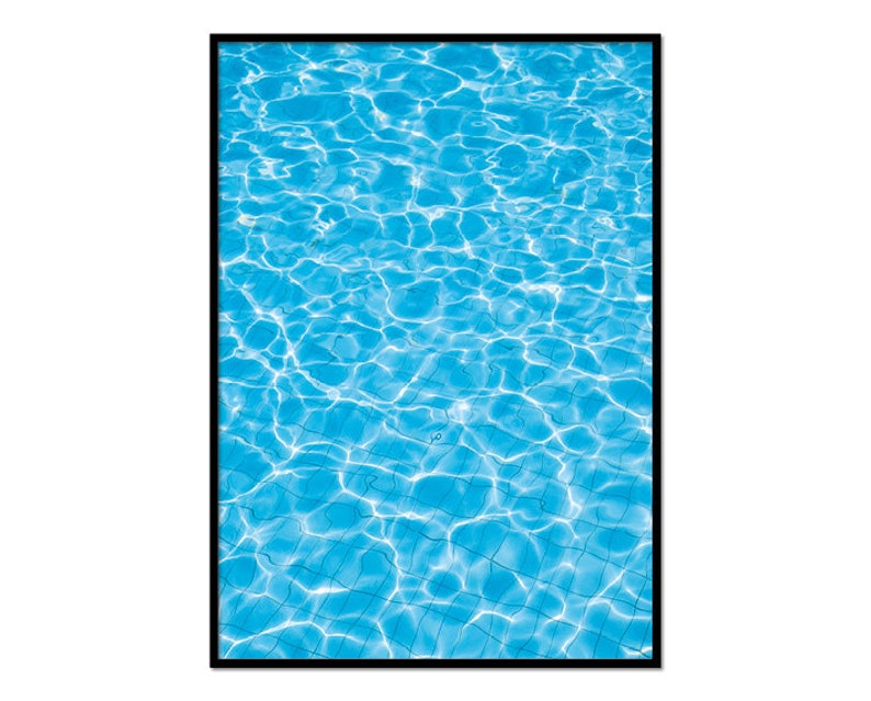 Printable Art Poster Summer Water Swimming Pool Wall Art. Printable ...