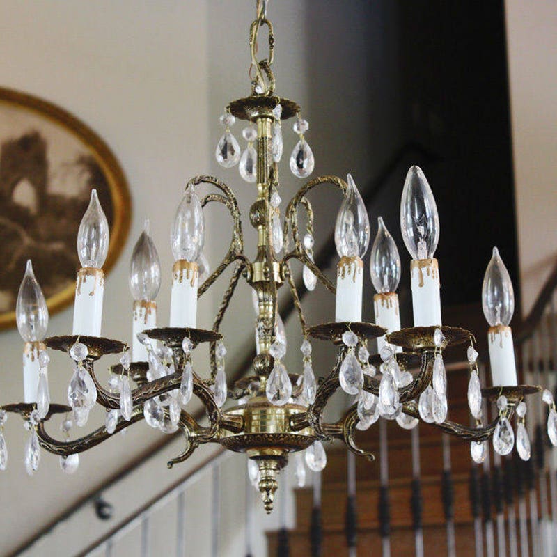 Antique Brass Chandeliers - Etsy