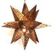 Vintage Cut Copper Lighted Star Pendant Light - Etsy