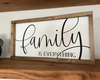 Family is Everything Sign - Etsy