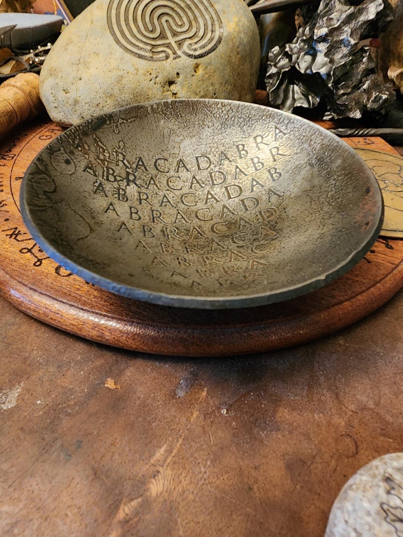 Abracadabra Offering Bowl, Hand Forged Steel. - Etsy