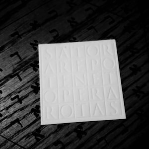 Embossed Sator Square - Etsy