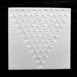 Embossed Abracadabra Square - Etsy