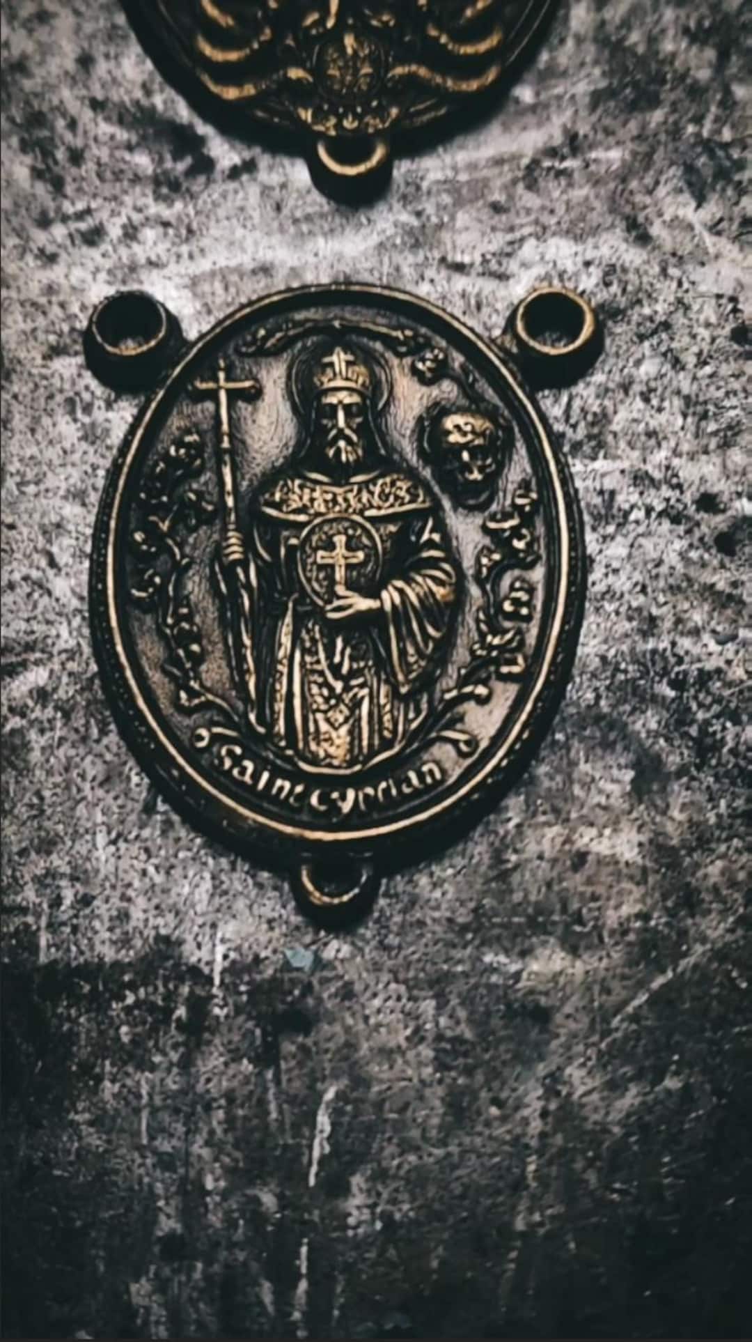 Saint Cyprian Rosarie Medal, Patron Saint of Sorcerers, Witches and ...