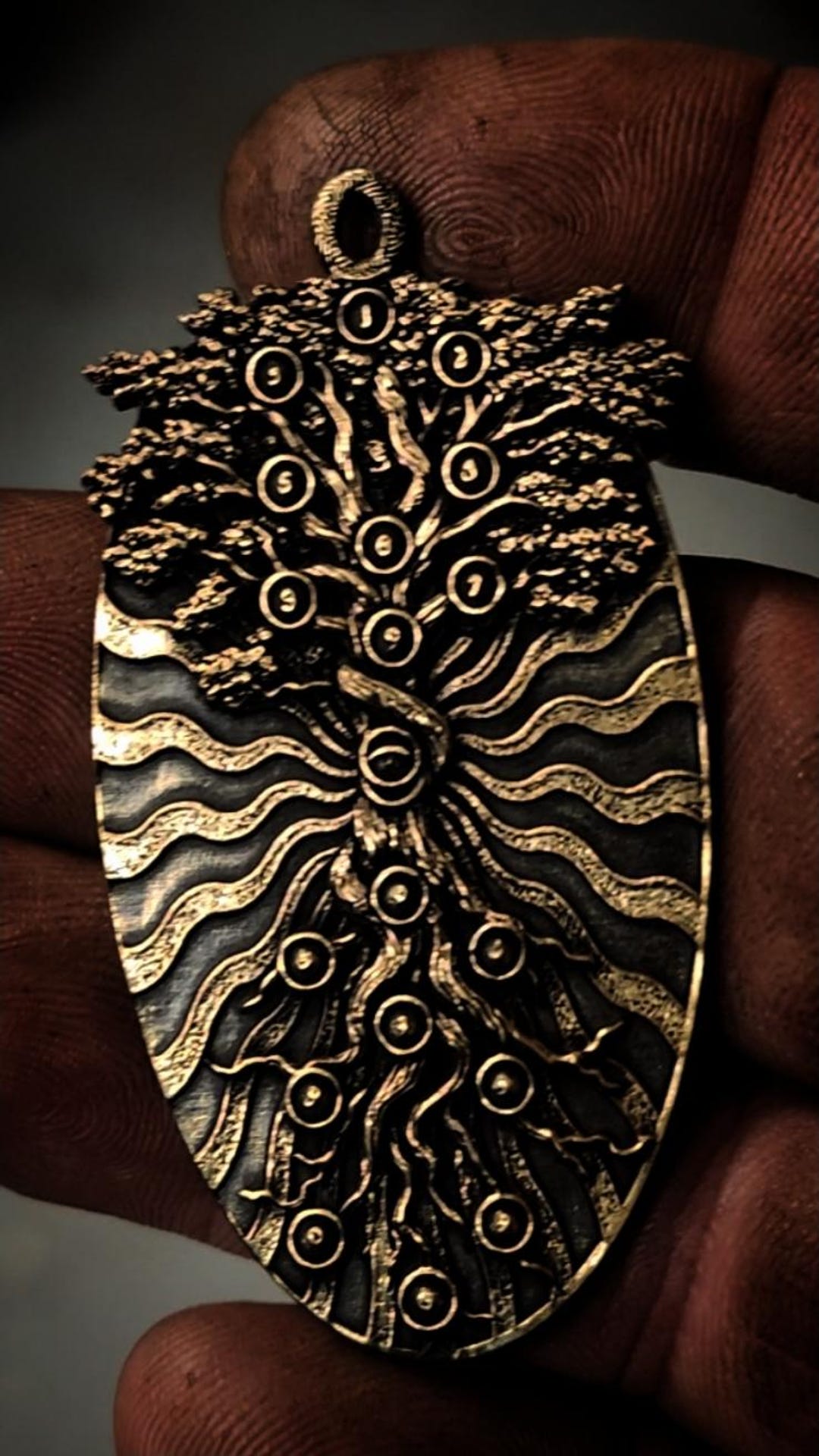 Sephiroth and Qliphoth: the Tree of Life and Death, Brass Charm - Etsy