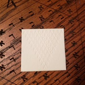 Embossed Abracadabra Square - Etsy