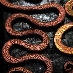 Copper Hekates Serpent Pendant, Hand Forged - Etsy